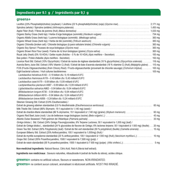Greens+ Tropical Fruit - 25 Servings – NutriChem
